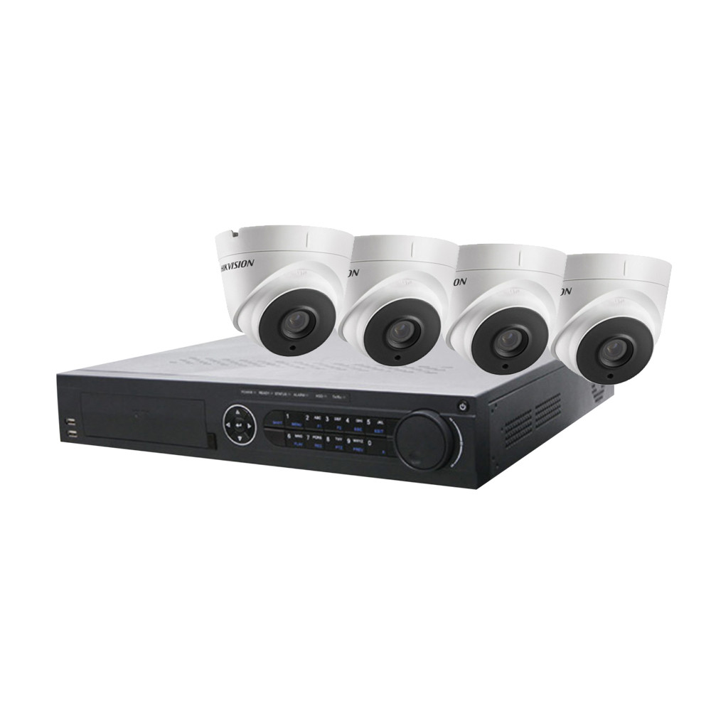 Hikvision 8 Channel Starter Kit - Includes 8CH TVI recorder with 2 x 8MP TVI Turret Cameras