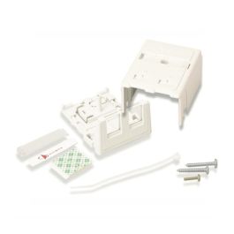 Siemon Surface Mount Box Keystone 2 Openings White