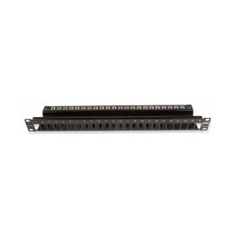 SIE Copper Patch Panel Shielded Flat 1U Black 24 Openings